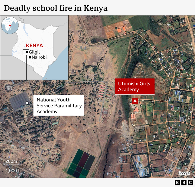 Eight students arrested in Kenya after suspected deadly school arson attack