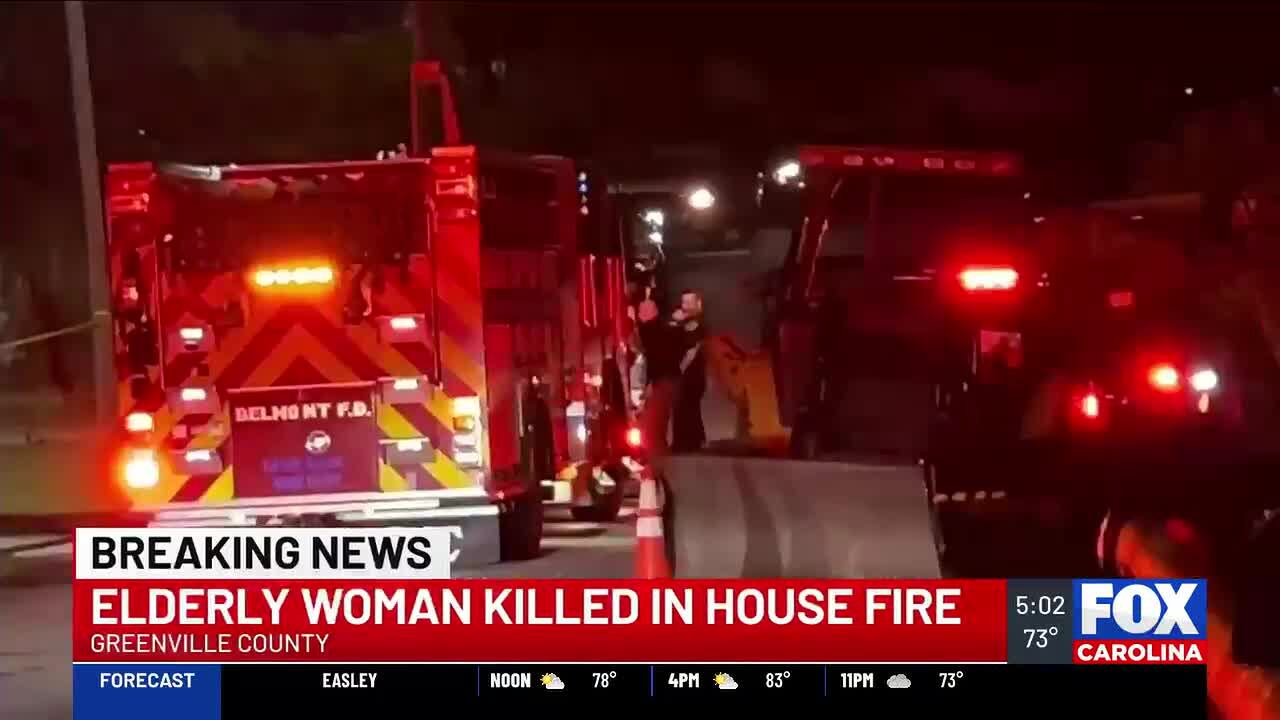 Coroner identifies elderly woman killed in Greenville Co. mobile home fire