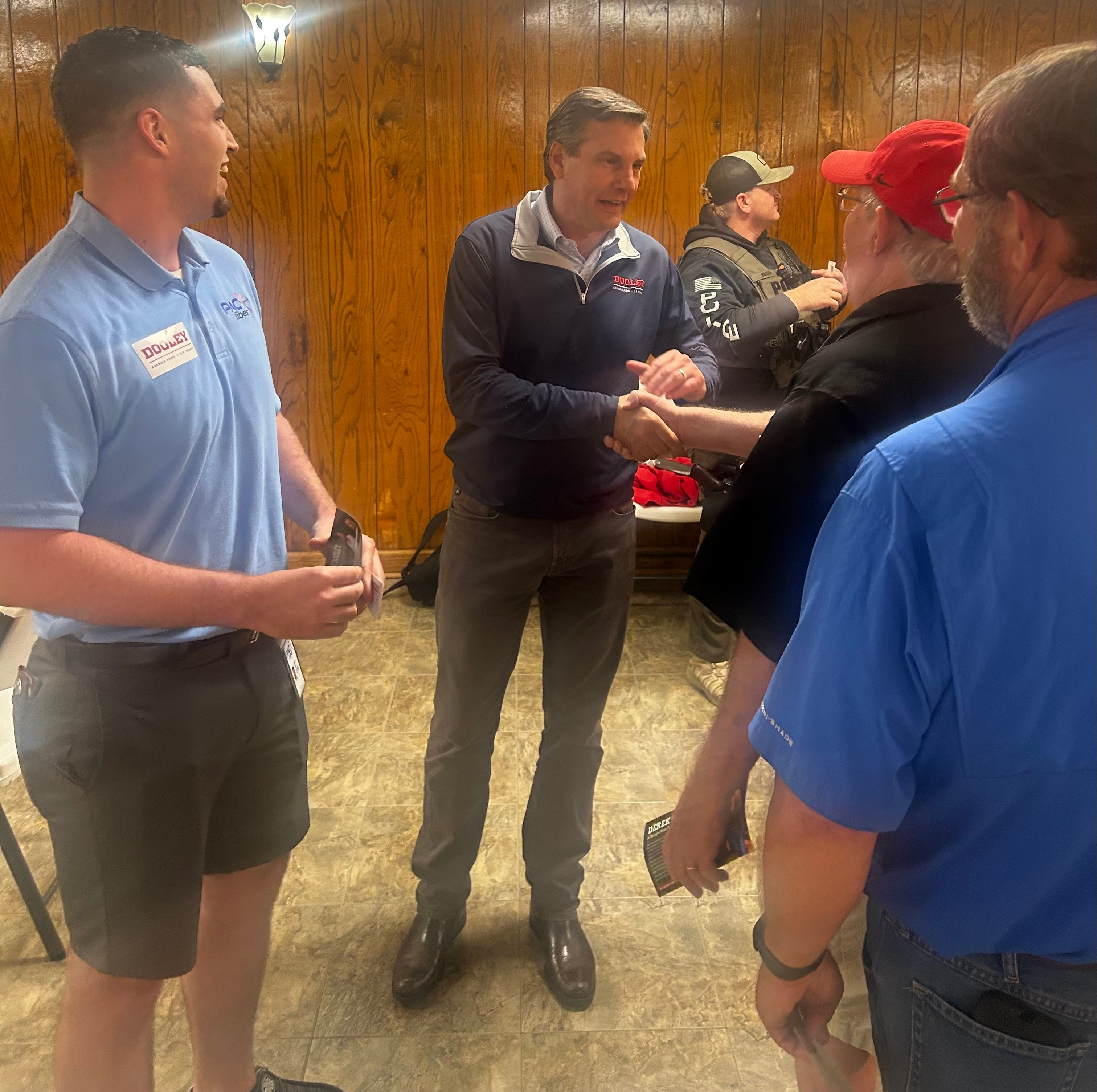 Derek Dooley makes Evans County stop as Senate runoff heats up