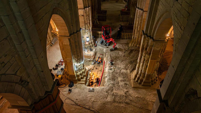 Archaeologists followed a forgotten staircase in an old church and ...