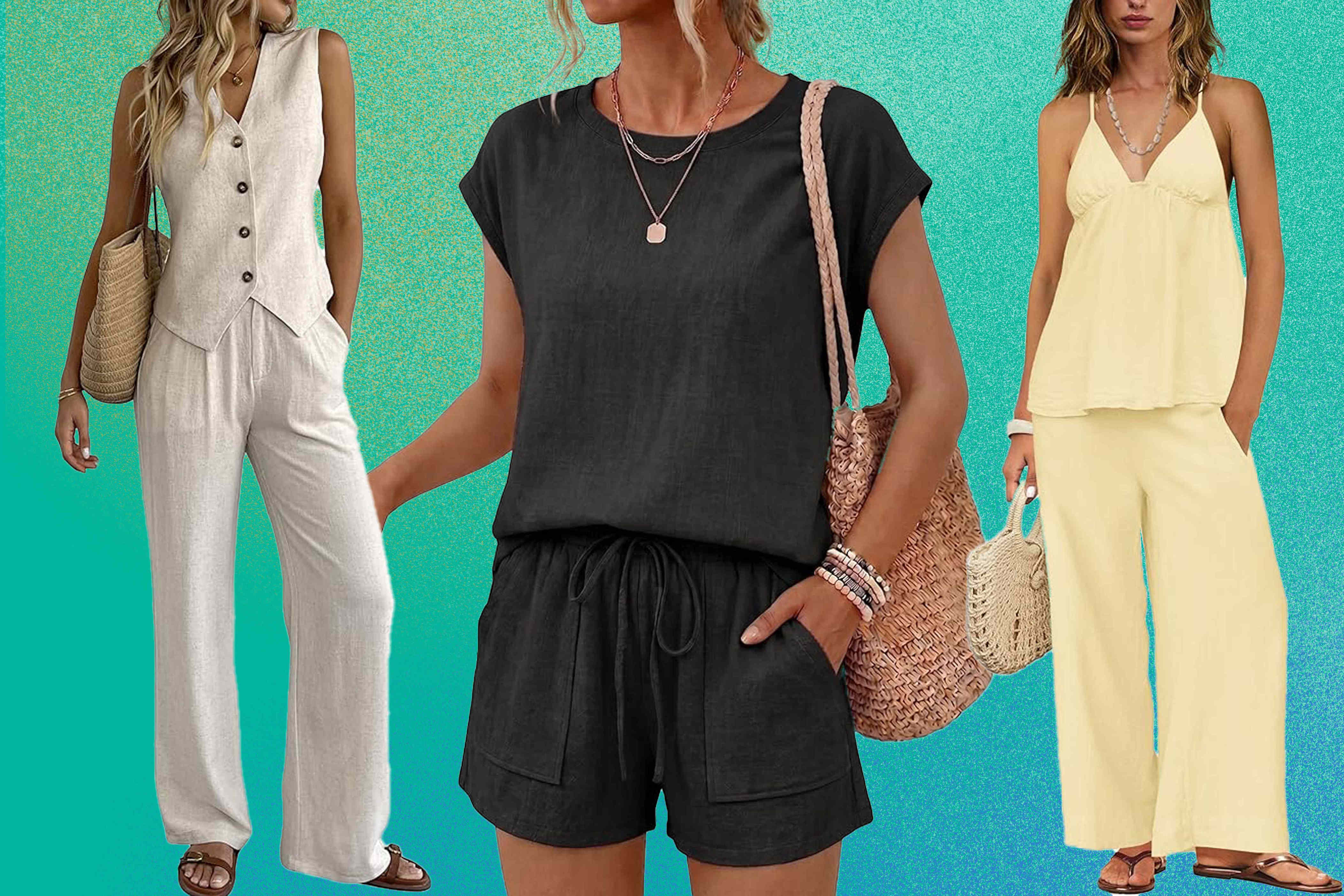 Linen matching sets are my no. 1 travel hack for polished airport ...