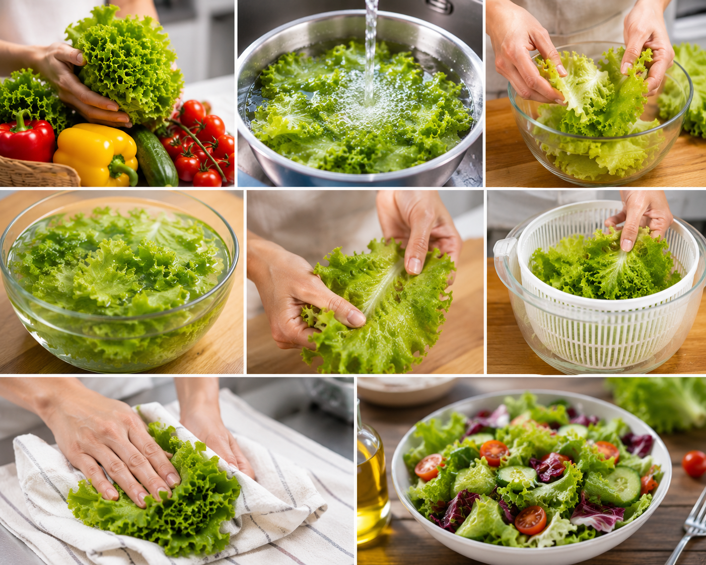 Come pulire nel modo corretto l’insalata