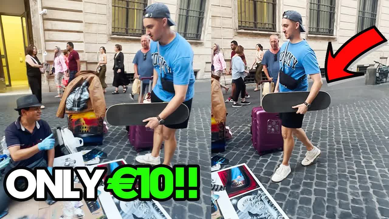 How a random street artist turned this skateboard into a masterpiece