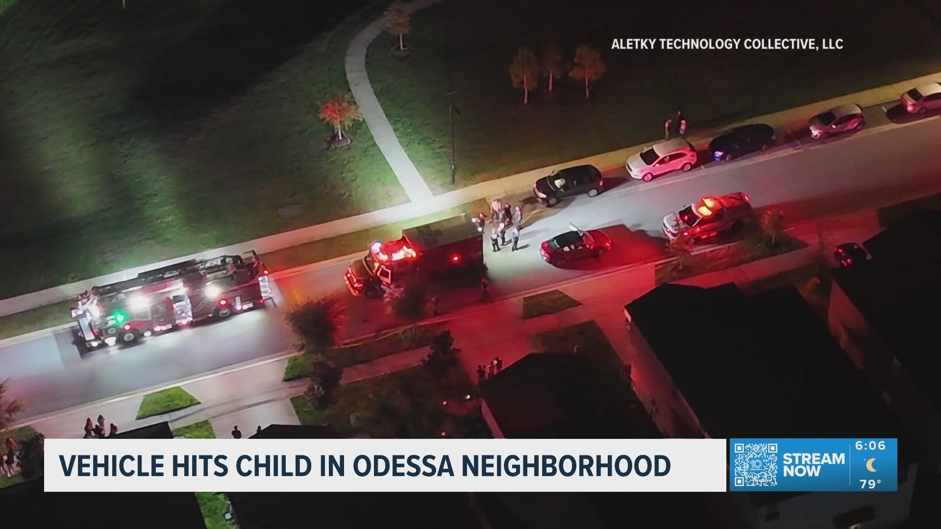 Vehicle hits a child in an Odessa neighborhood