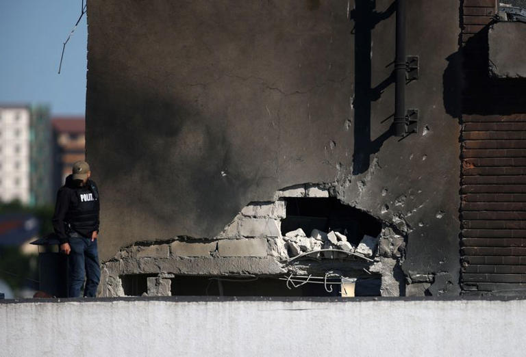 NATO member Romania says Russian drone hit block of flats, injuring two