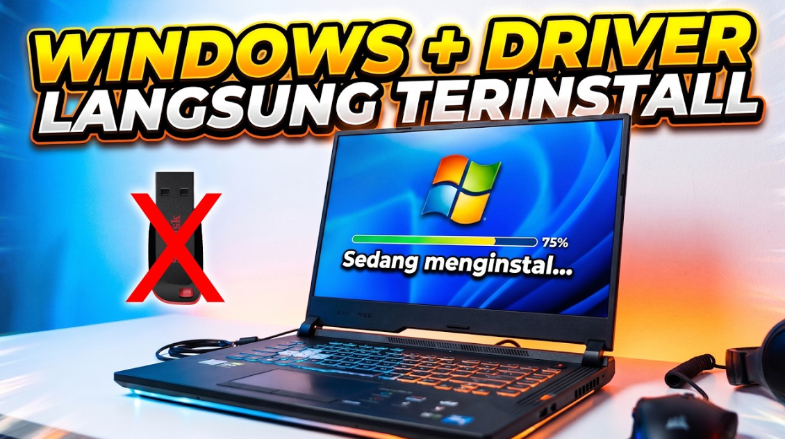 Cara tercepat menginstal ulang Windows tanpa USB