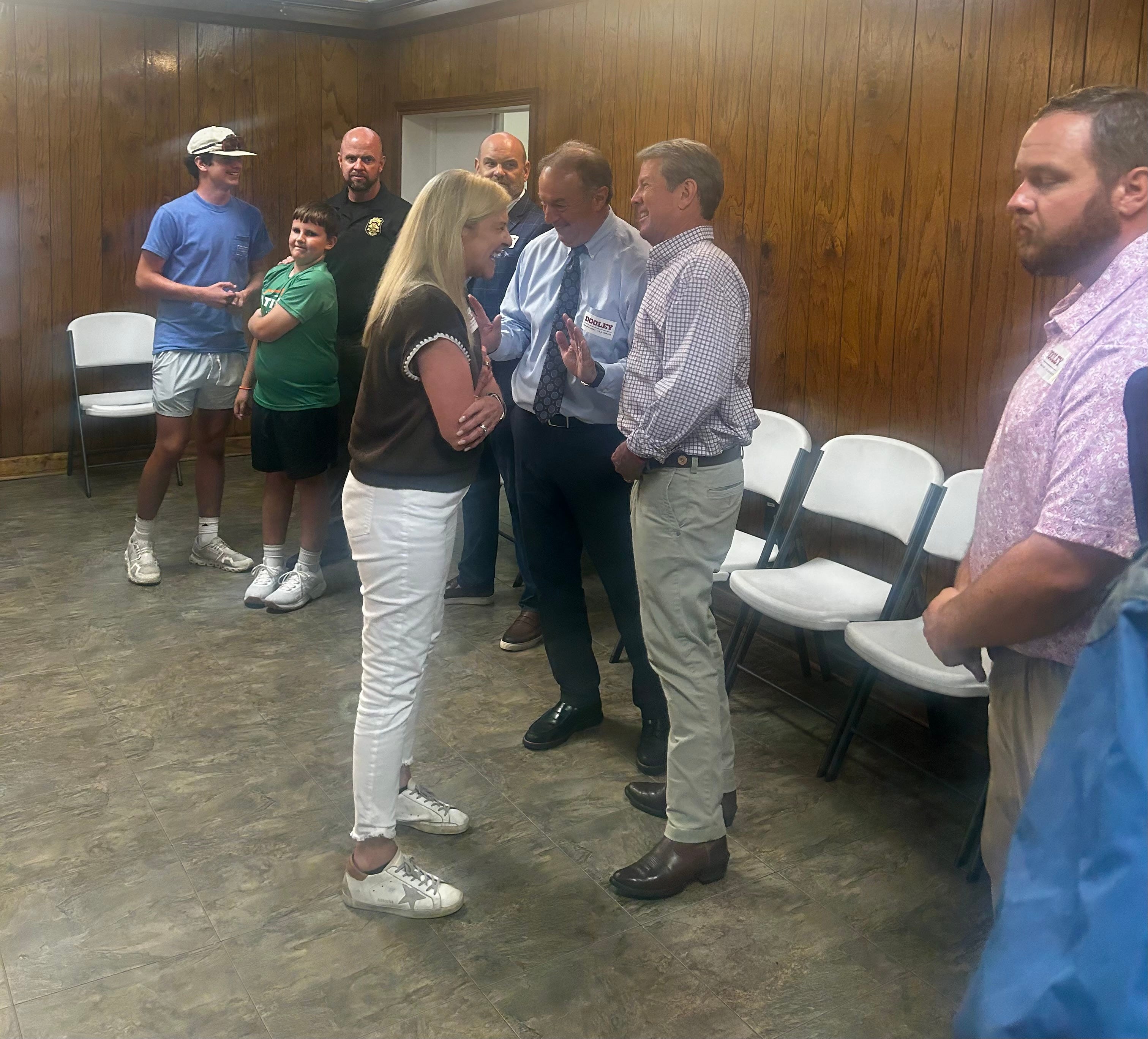 Derek Dooley makes Evans County stop as Senate runoff heats up