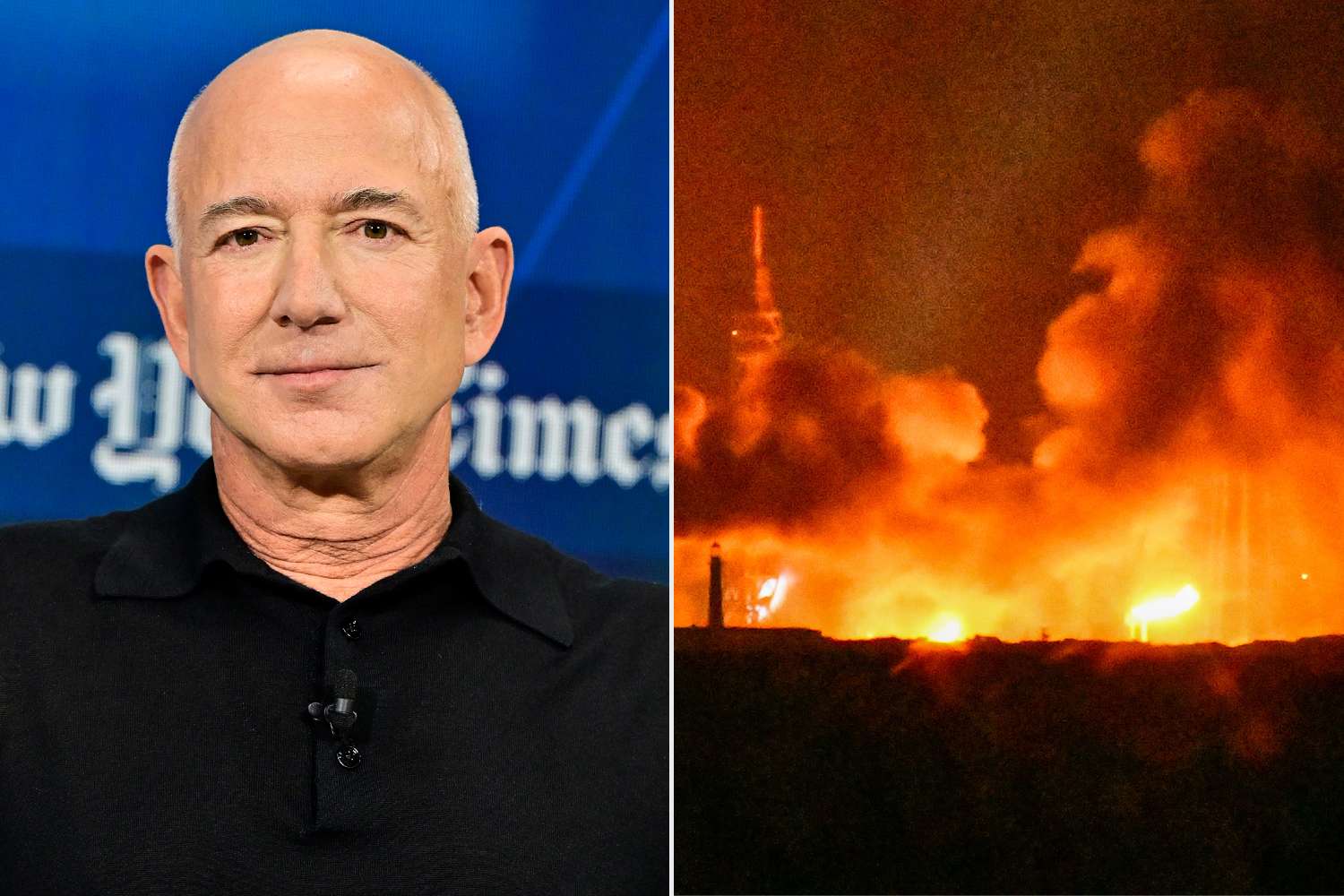 Blue Origin rocket explodes into huge fireball on launchpad during ...