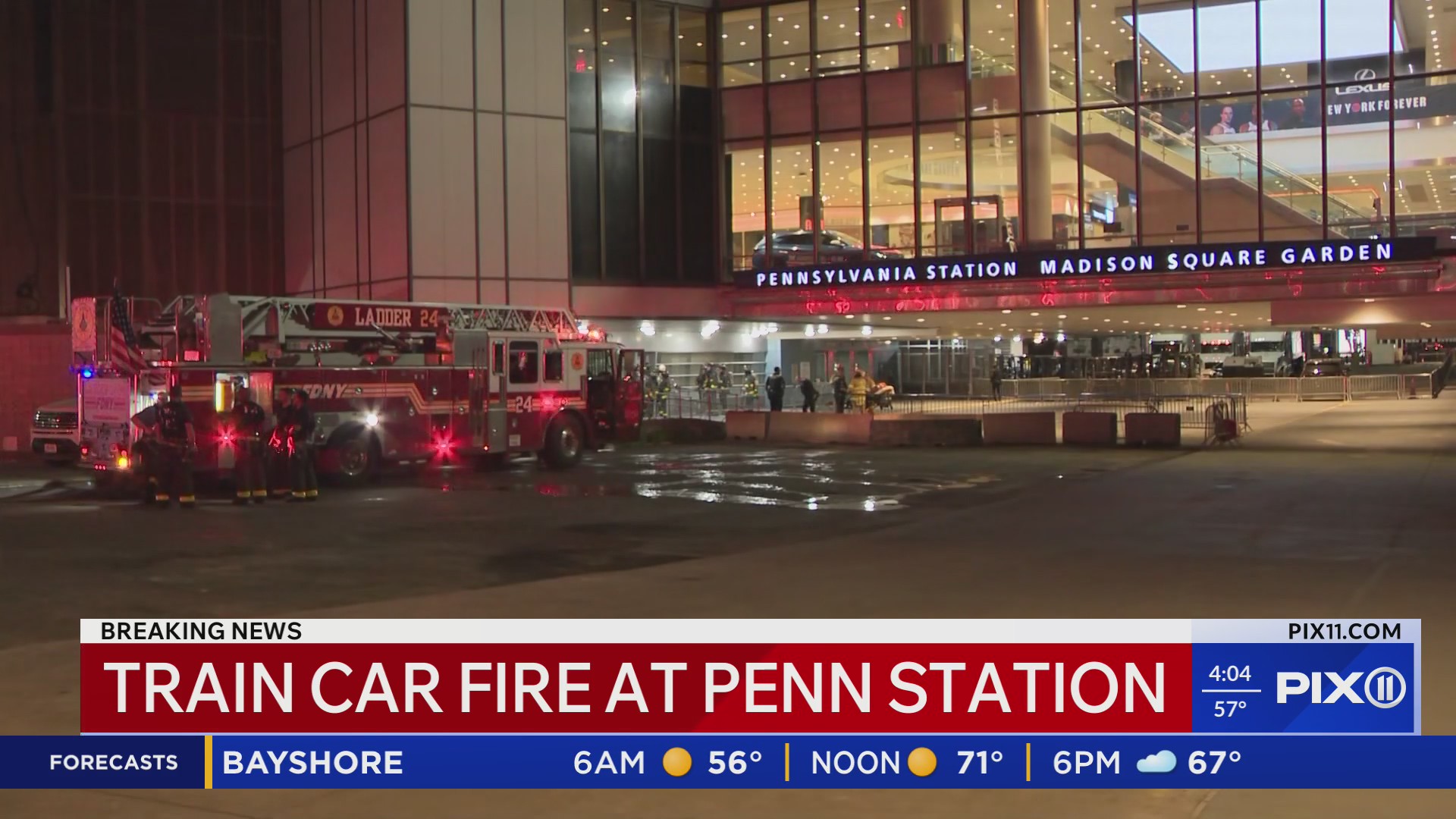 Train car fire at Penn Station causes delays