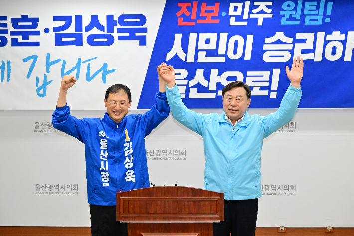 김상욱, 단일화 상대 진보당 김종훈 영입… "하나된 힘으로 압승"