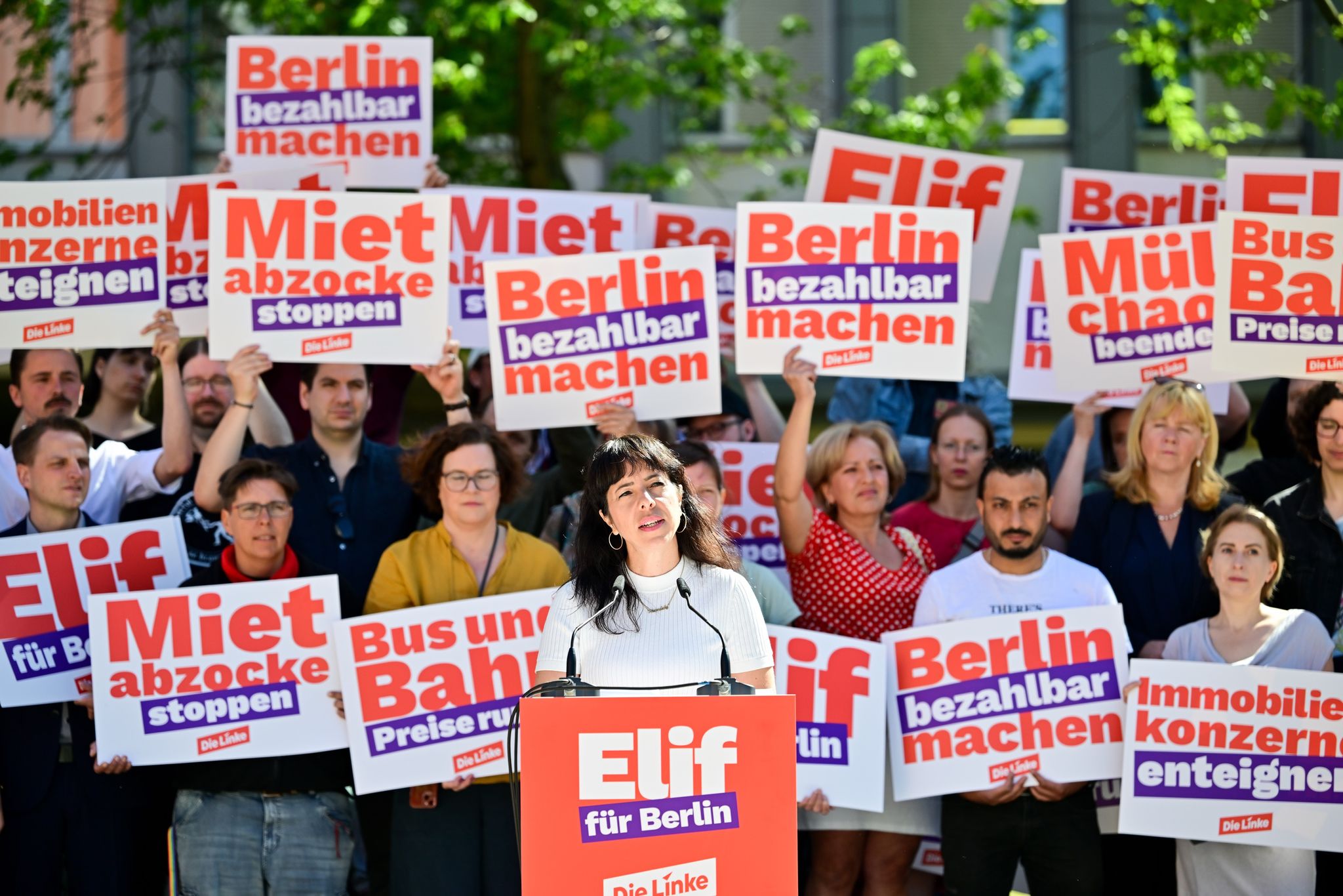«Berlin bezahlbar machen» - Linke attackiert Wegner