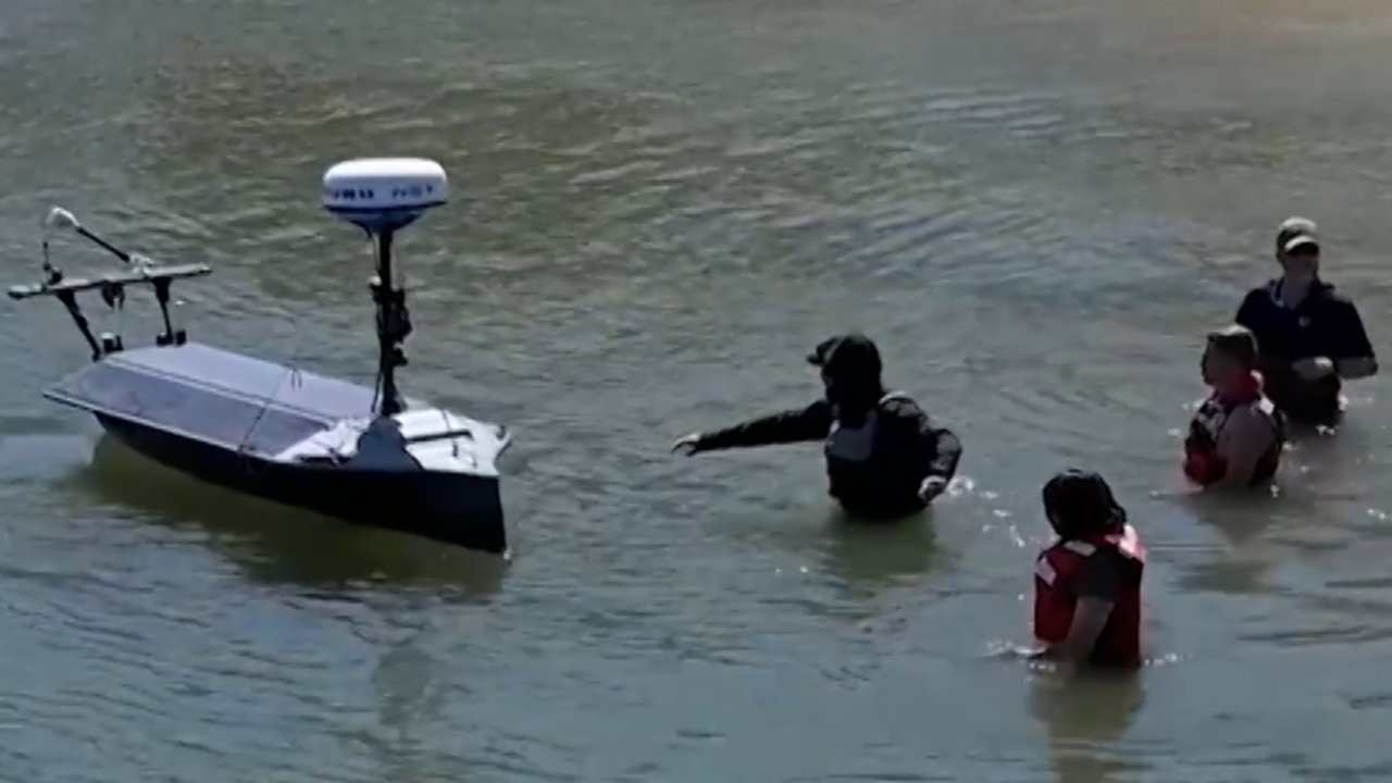 US sea drone tracks Chinese warships in Taiwan Strait