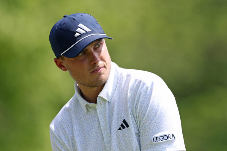 How Ludvig Aberg got on in his first round after changing to a mallet ...