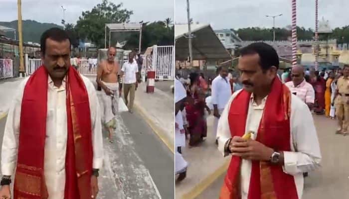 Telugu actor Bandla Ganesh visits Tirumala temple, seeks Lord ...