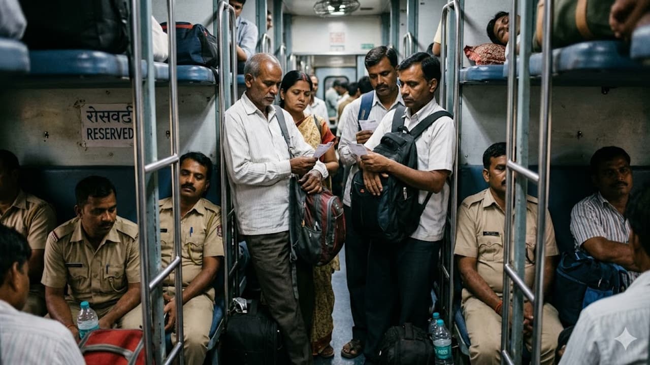Passengers forced to stand despite reserved seats; railways ordered to ...