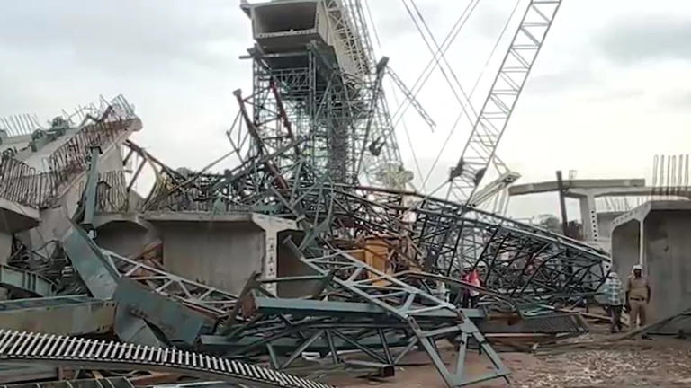 6 workers killed after under-construction bridge collapses in UP during ...