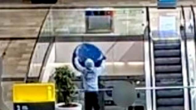 New video shows shocking moment teen throws heavy sofa from top of ...
