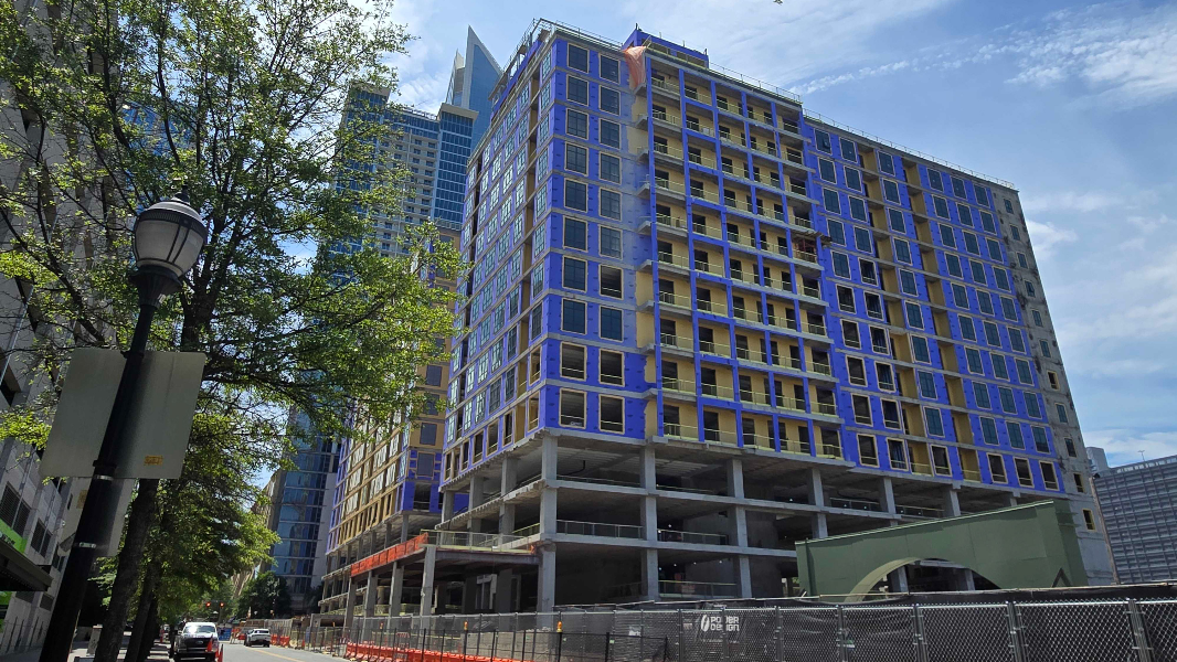 Demolition work complete at mix-use space, Brooklyn & Church