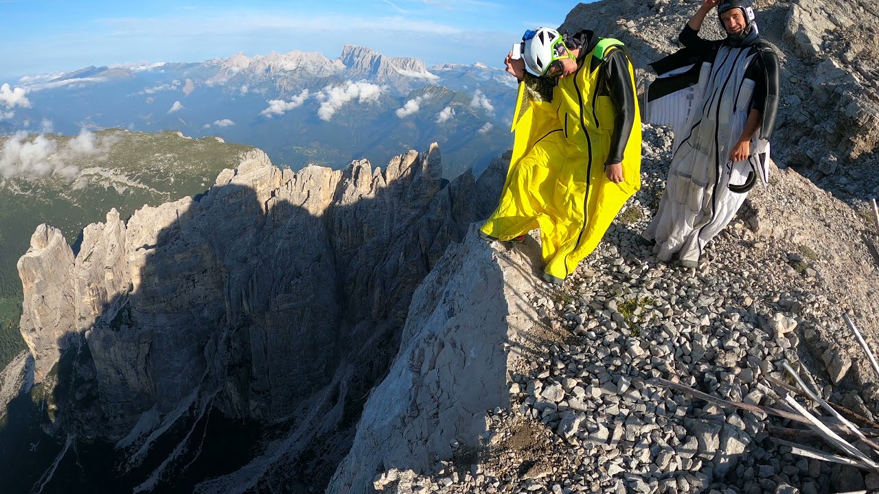 He jumped from a mountain - then disappeared between the cliffs
