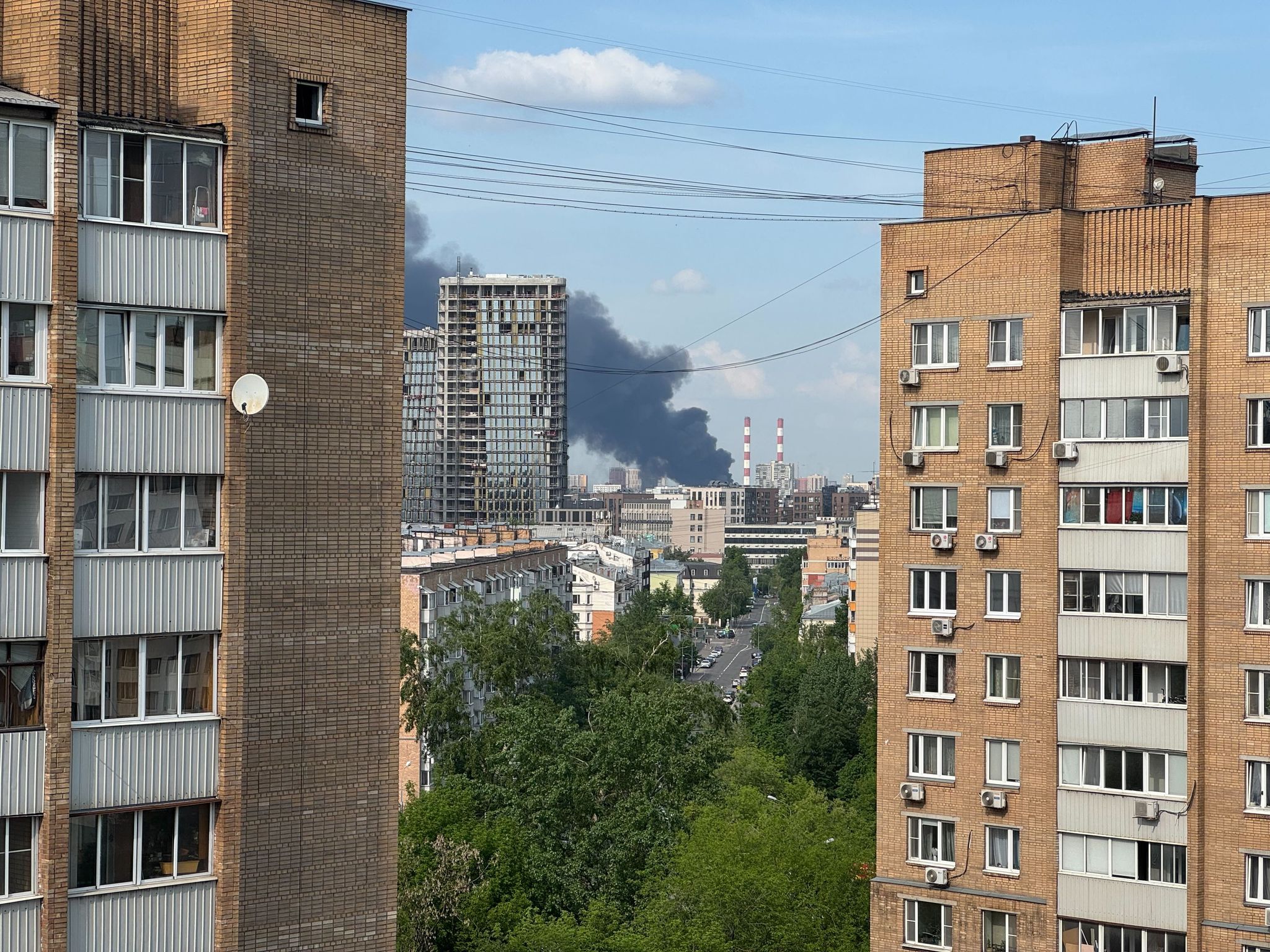 Ukrainian drone strikes trigger fires at Russian industrial sites