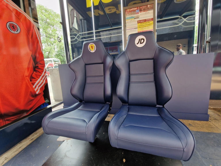Edinburgh bus stop transformed into Scotland subs bench ahead of World Cup