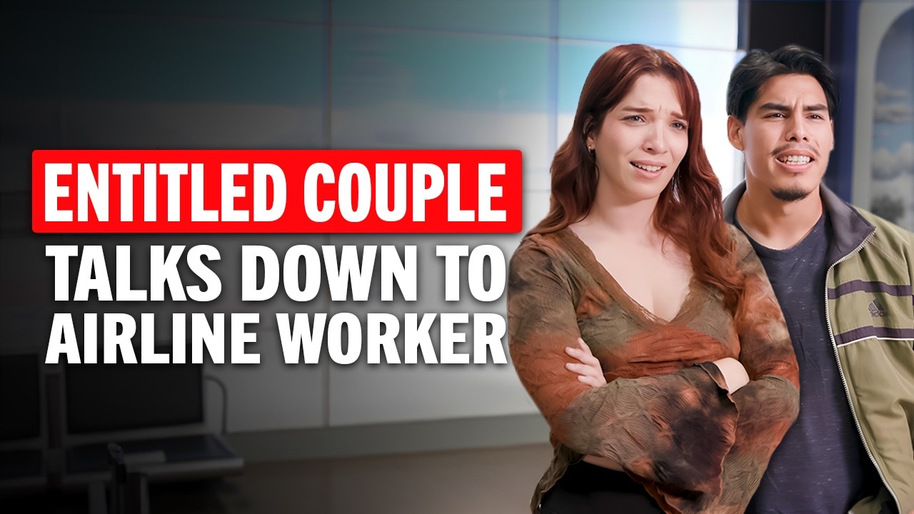 Rude couple humiliate her at the gate - big mistake