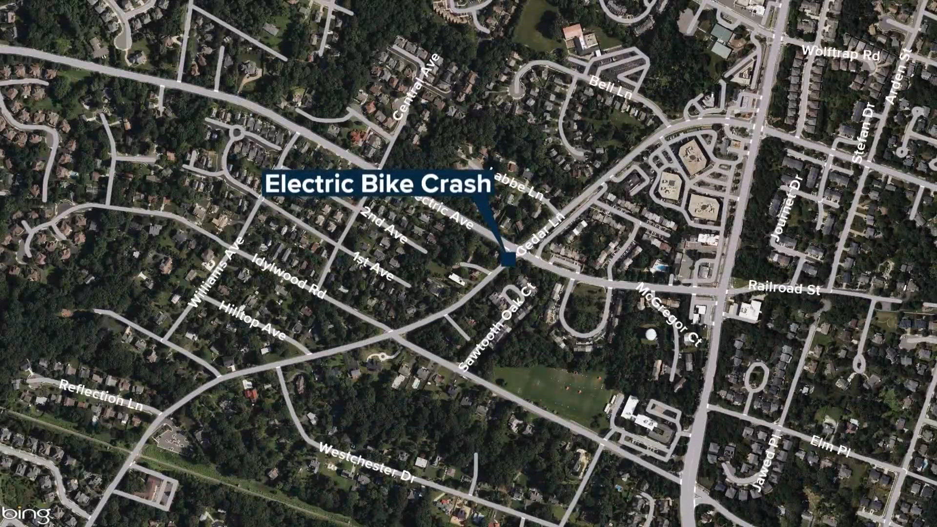 E-bike rider fighting for his life at Fairfax County crash