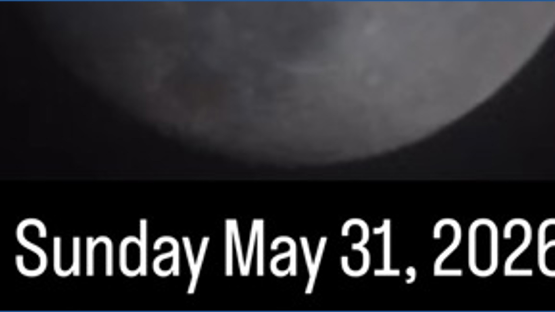 Blue moon to make appearance this weekend