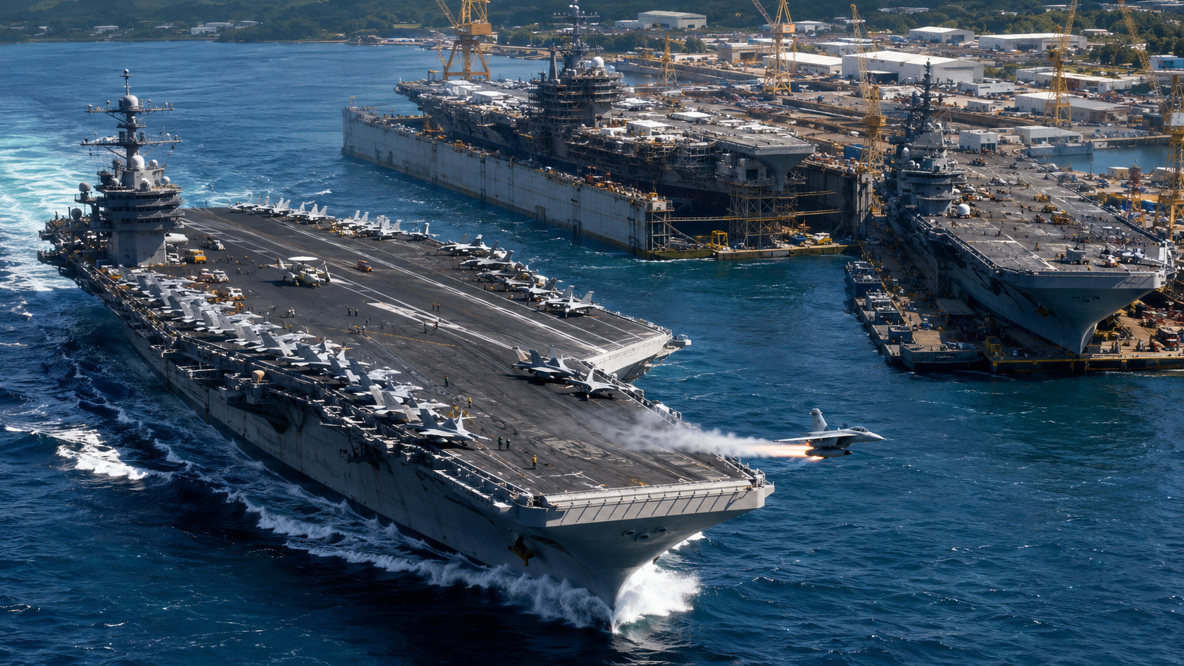 Why America’s massive carrier fleet keeps running short on ships
