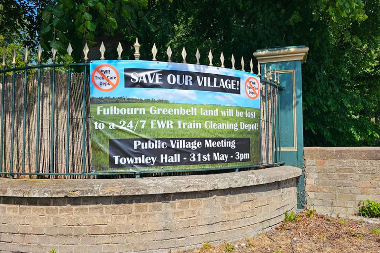 Residents fear rail depot will 'completely destroy' face of village