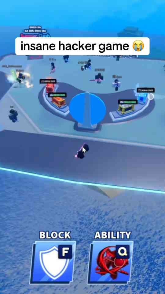 Insane Blade Ball hacker game in Roblox