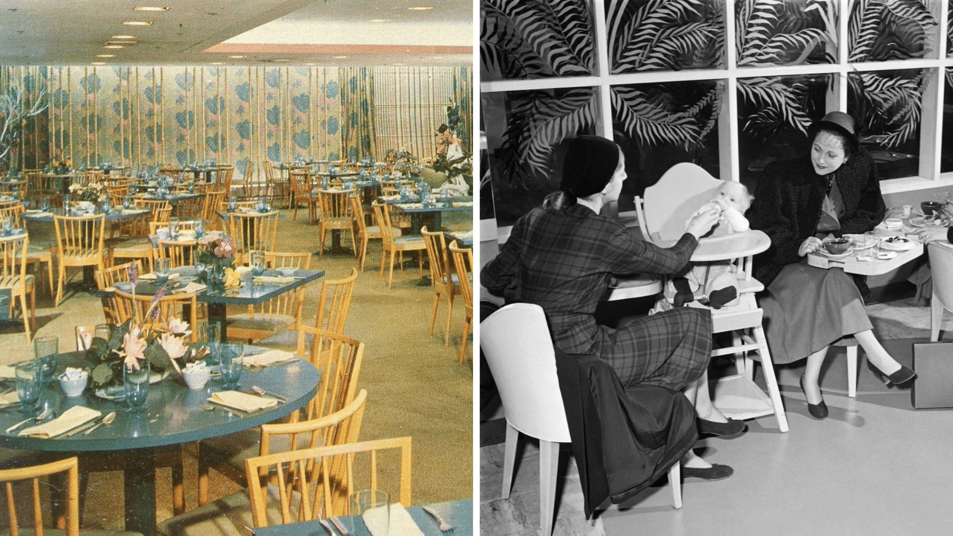Shopping was a formal event in the department store’s tea room