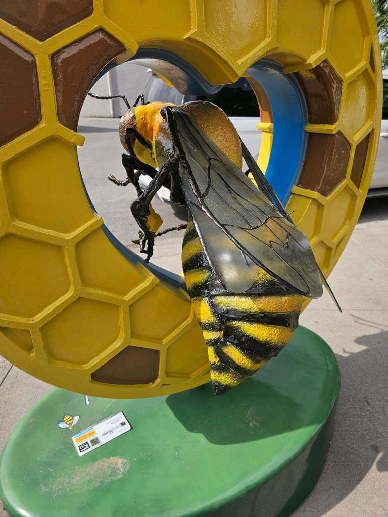 This KC bee sculpture 'took a beating' from a vandal. The artist isn't ...