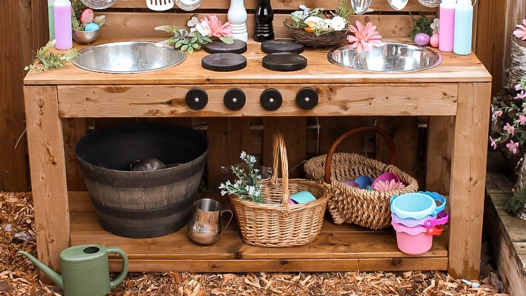 7 mud kitchen ideas for magical backyard fun