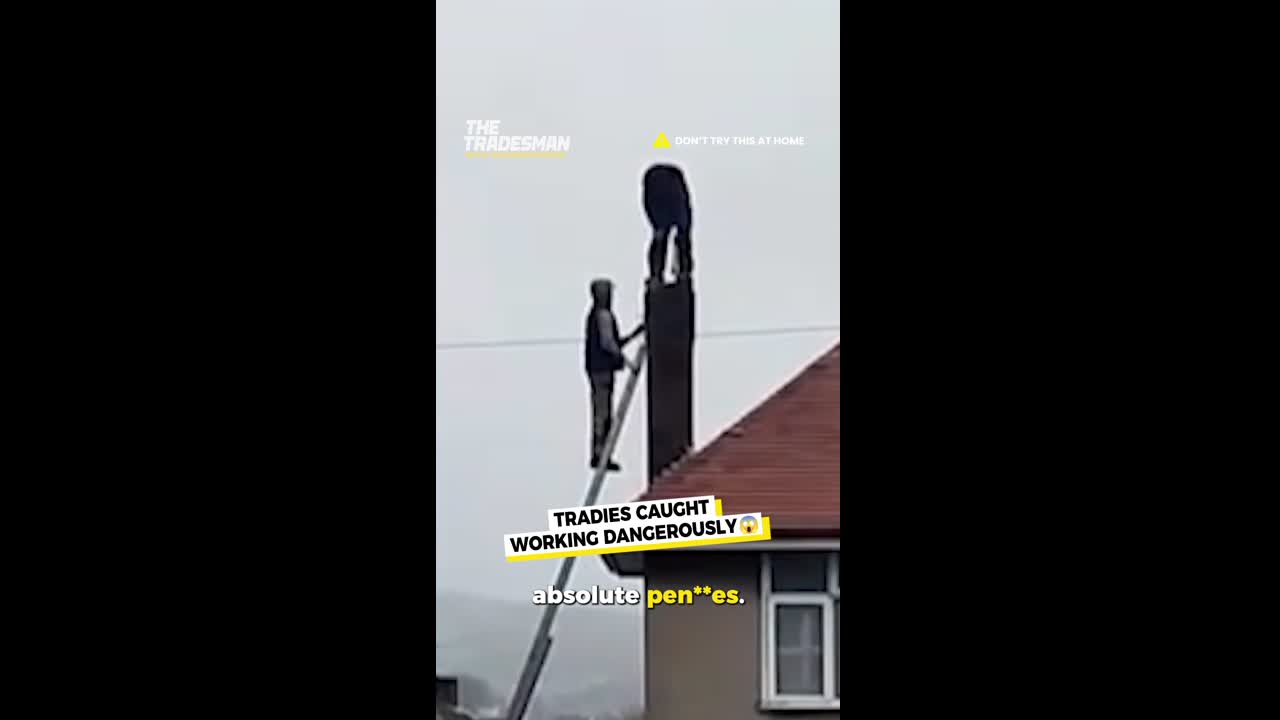 Tradies caught working dangerously