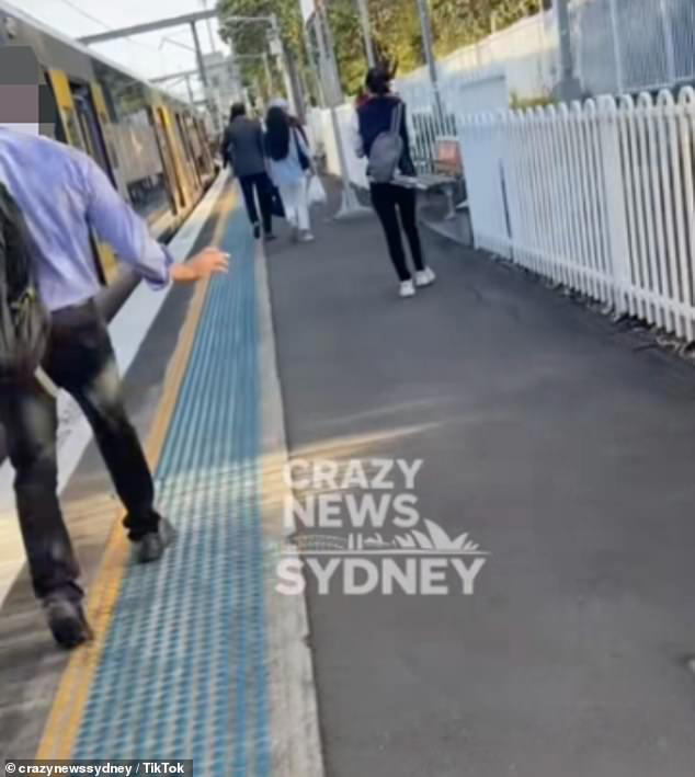 Watch as a woman chases her alleged groper from a Sydney train as ...