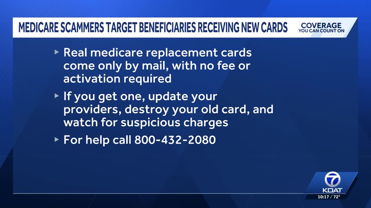 Scammers targeting people getting new Medicare cards
