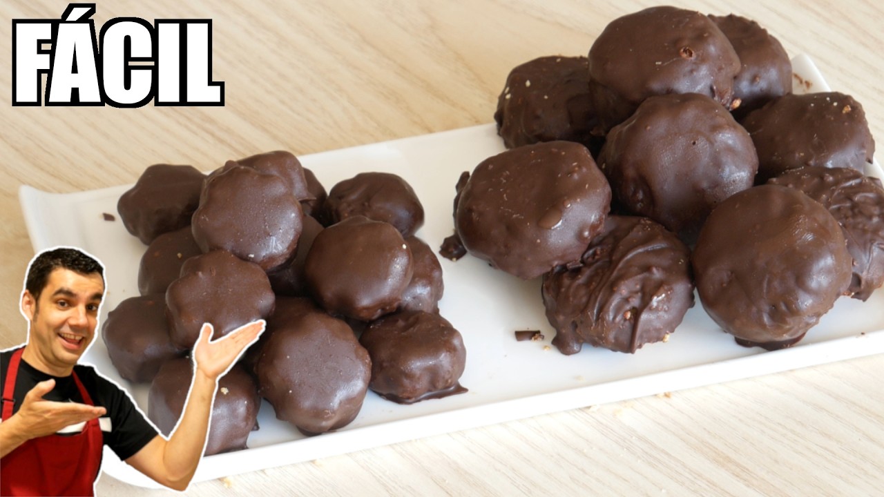 Bombones de galleta y caramelo el dulce que sorprende a todos