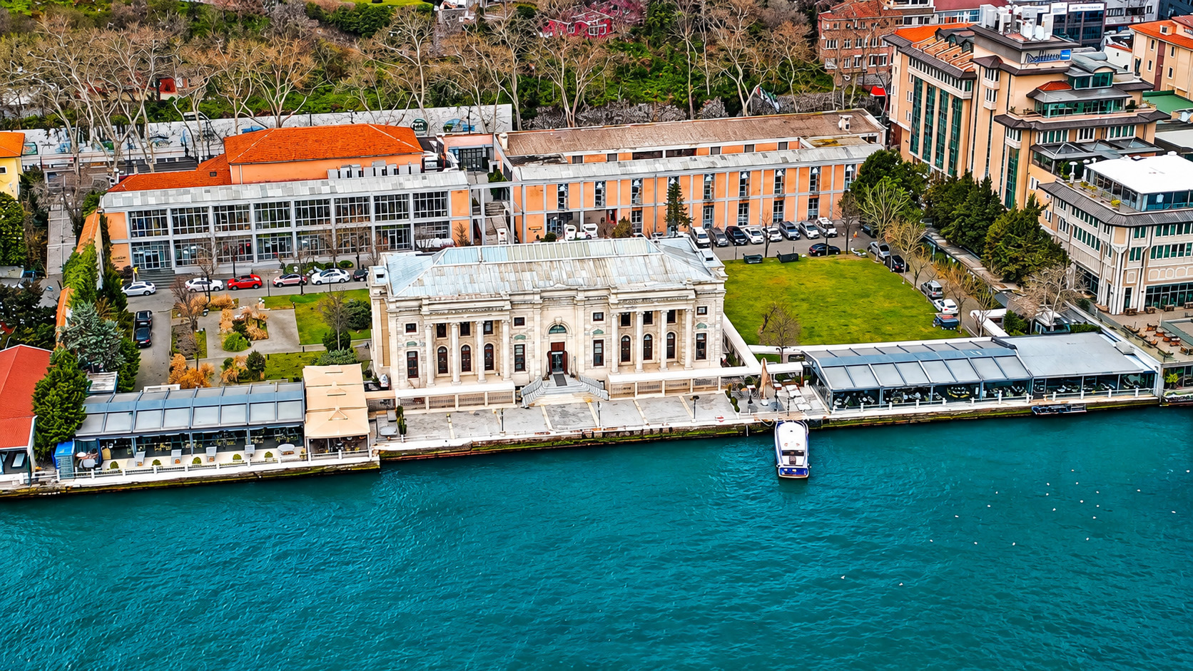 An Ottoman palace standing along Istanbul’s Bosphorus