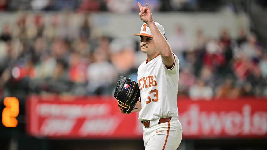 Texas starting pitcher and lineup for regional game against Holy Cross