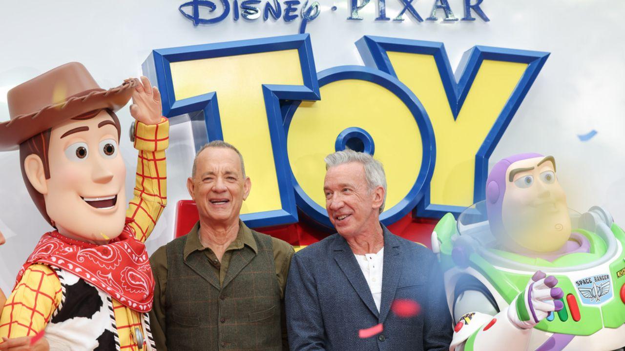 Tom Hanks and Tim Allen celebrate 'Toy Story 5'