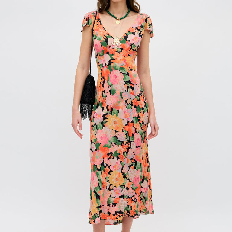 Lisa Snowdon's Nobody's Child floral dress is an elegant choice that ...