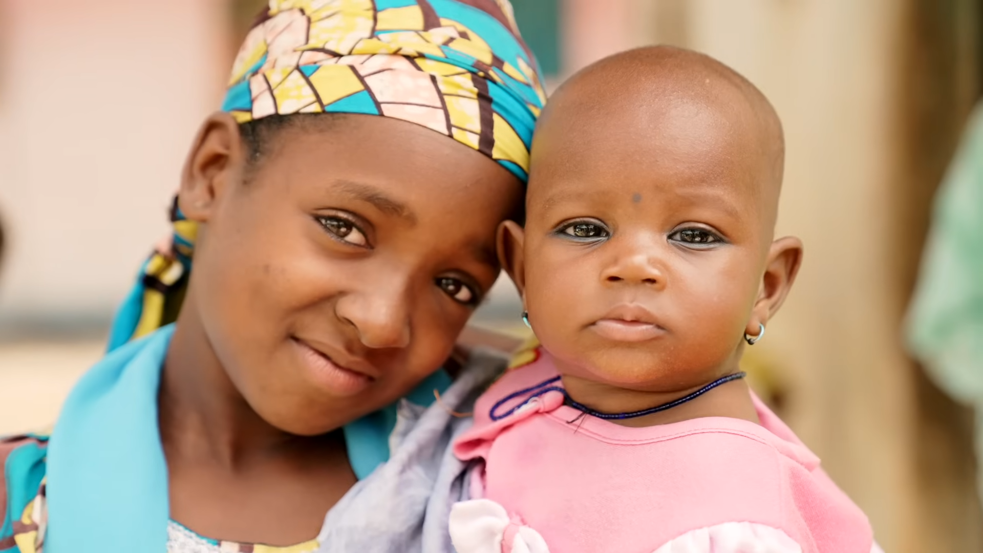 Young girls were cutting their faces before market day