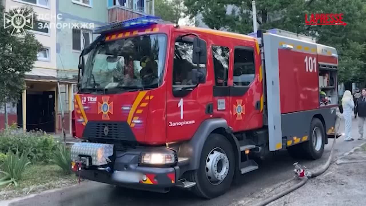 Ucraina, attacco russo su Zaporizhzhia: danni e feriti