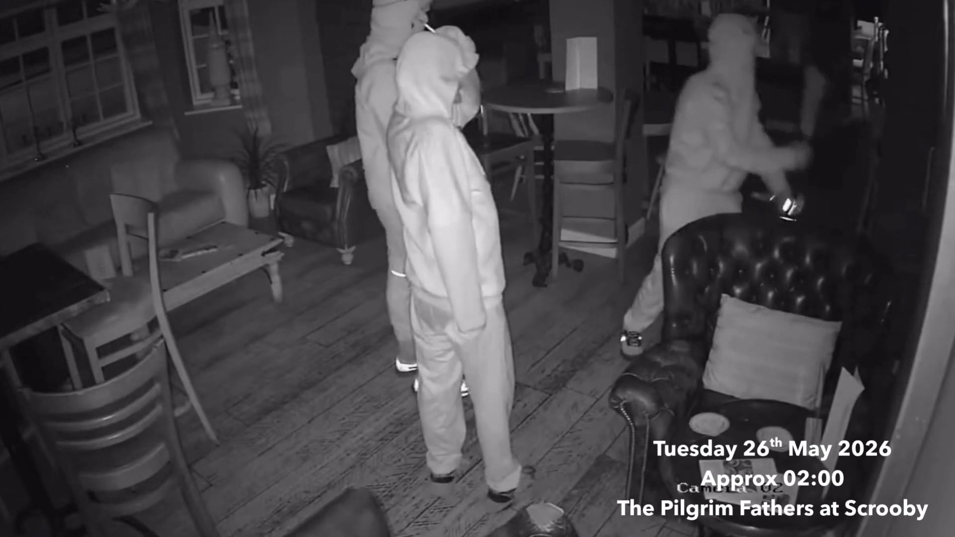 Axe burglars break into pub and swing axe 30 times at wrong door before ...