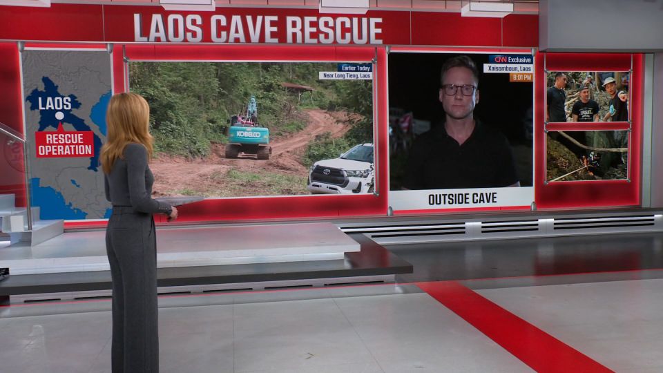 CNN on scene of daring rescue of villagers from cave