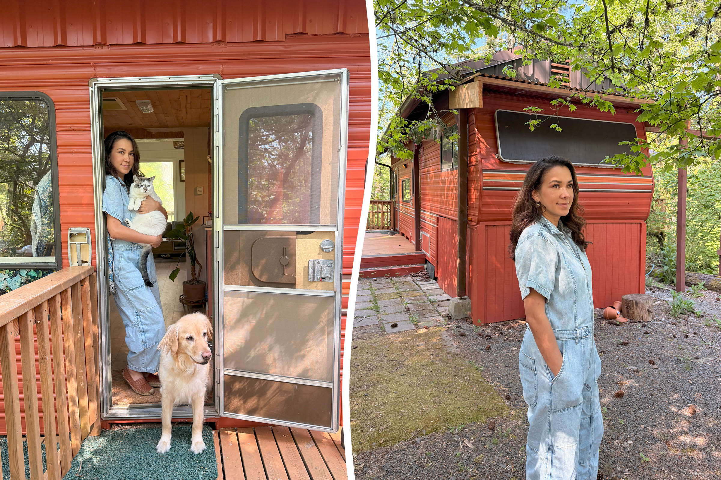 Woman turning motorhome into English cottage inspired by Cotswolds holiday