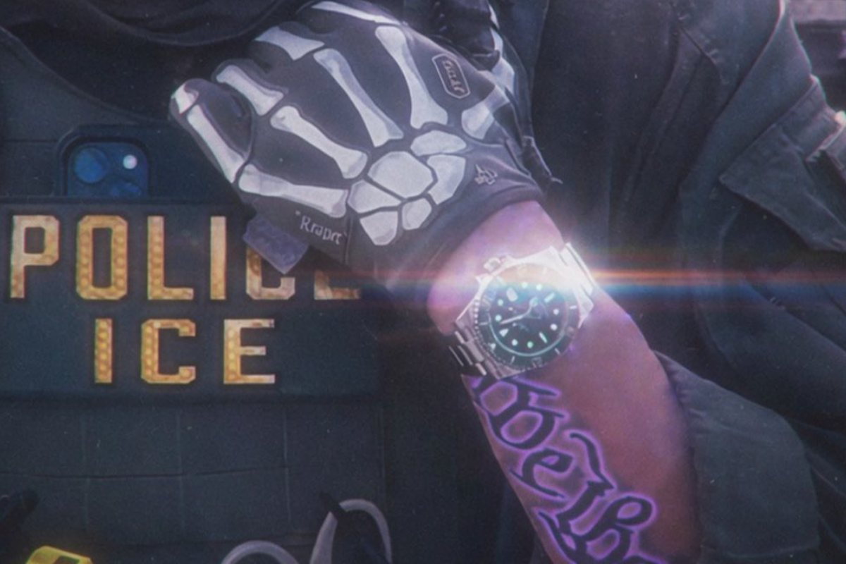 ICE agent spotted wearing 'Rolex' and sporting 'We the People' tattoo