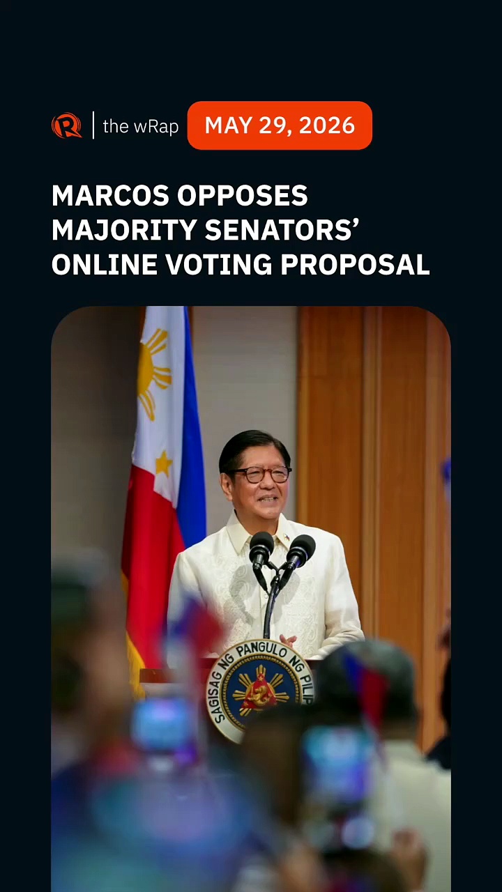 Marcos opposed to proposed online voting in Senate