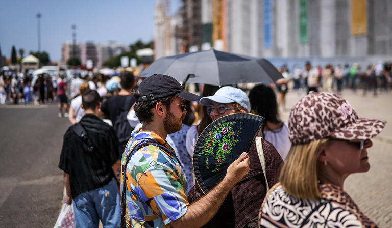 Portugal swelters in dangerous temperatures as record-breaking heatwave ...